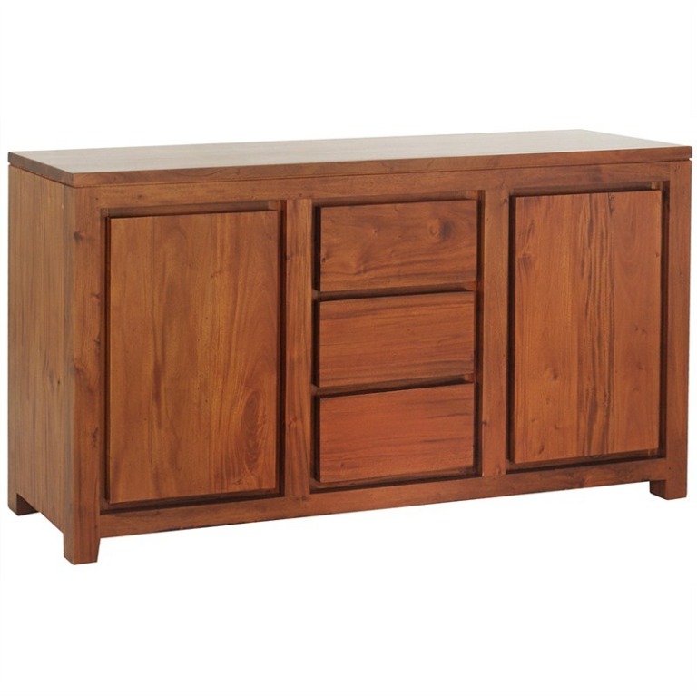 Teak Wood Buffet Sideboard Cabinet 150cm W x 40cm D x 80cm H ...