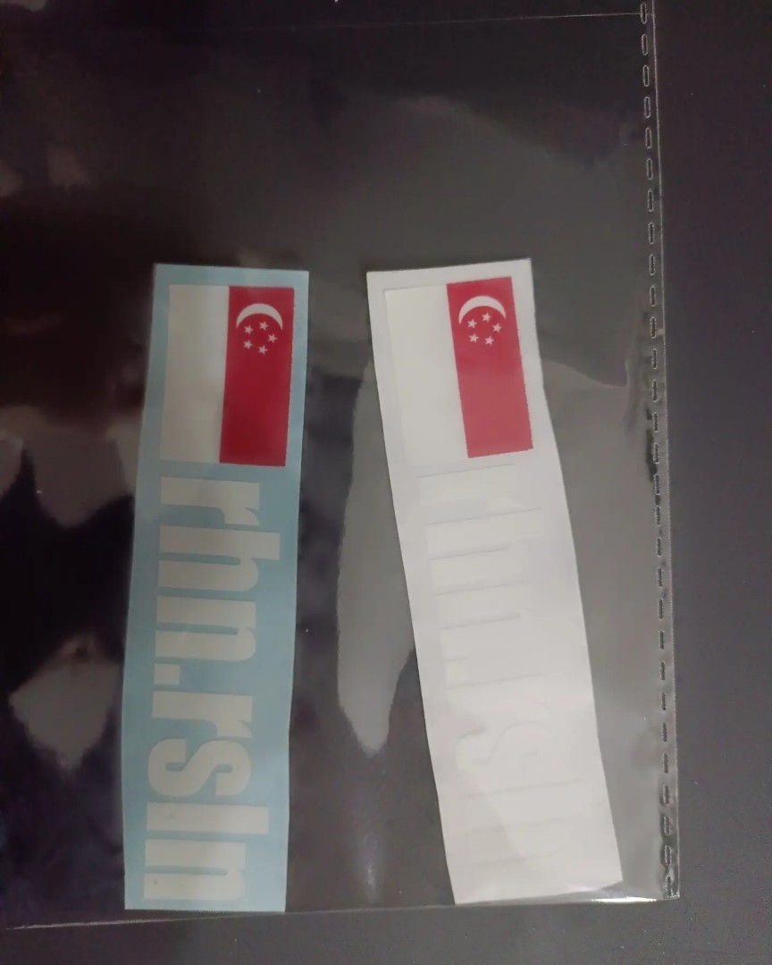 Custom Flag name Stickers Label for Ebike Escooter Bicycle bike and car ...