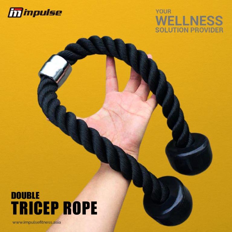 DOUBLE TRICEP ROPE GYM COMMERCIAL GRADE, Sports Equipment, Exercise ...