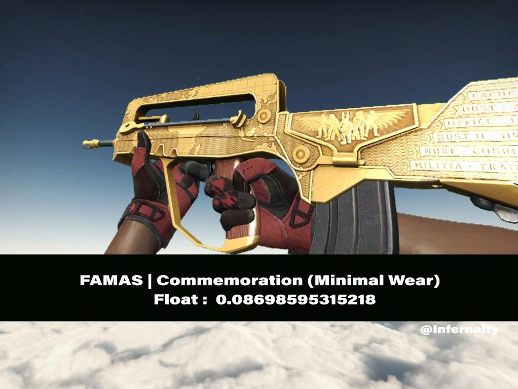 Famas Commemoration MW CSGO SKINS KNIVES, Video Gaming, Gaming ...