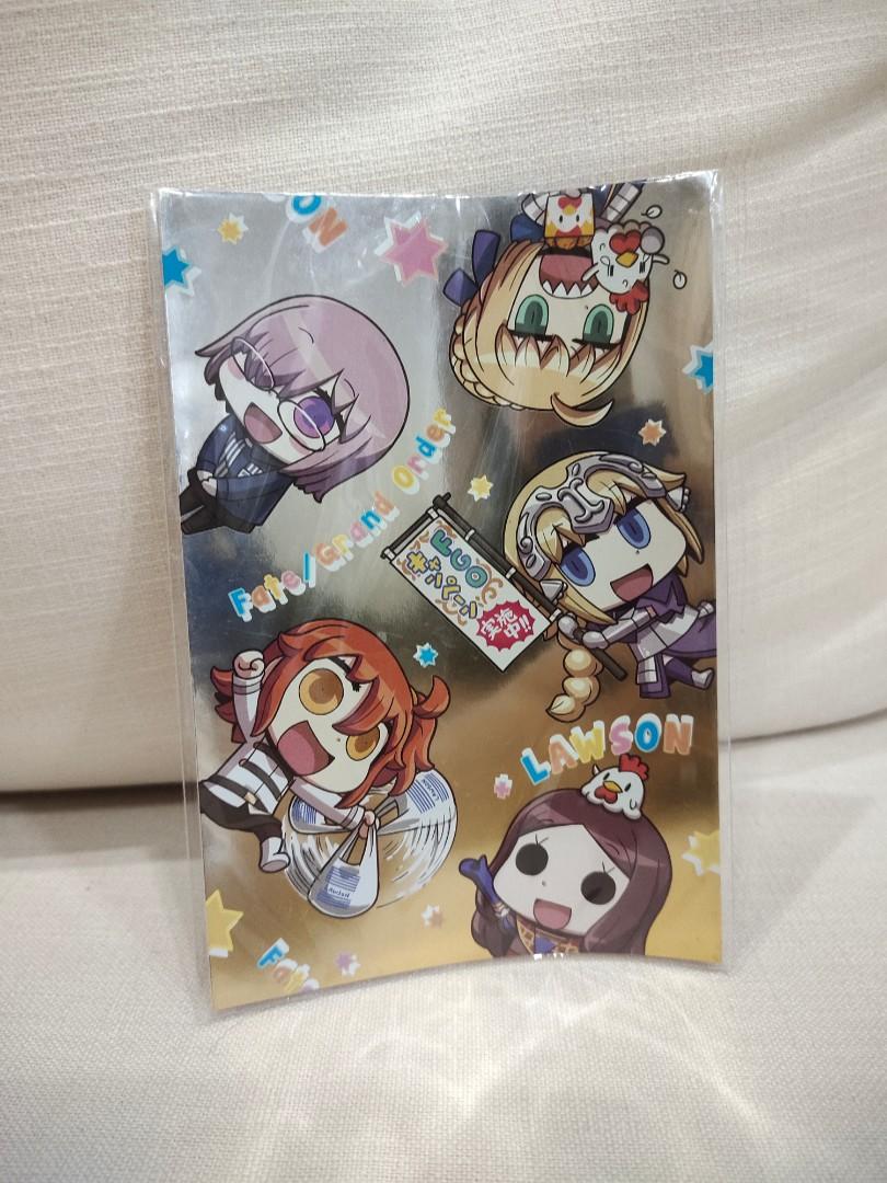 FATE Grand Order Anime Bromide Mini Poster Card Lawson Merch, Hobbies ...