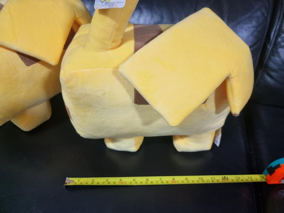 [Fun Claw] XL Pokemon pikachu minecraft square plush, Hobbies & Toys ...