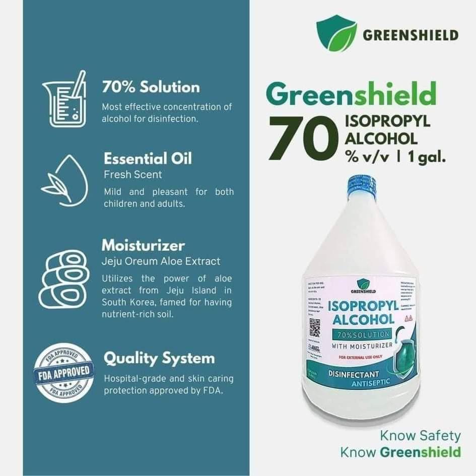 Greenshield Isopropyl Alcohol, Beauty & Personal Care, Sanitizers ...