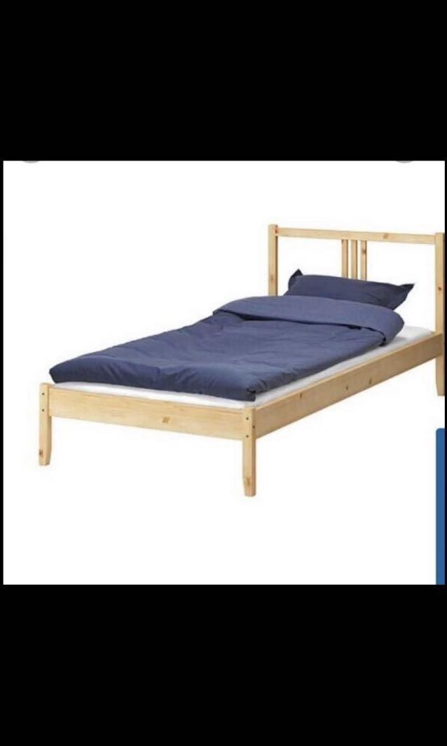 IKEA bed Furniture Home Living Furniture Bed Frames Mattresses on Carousell