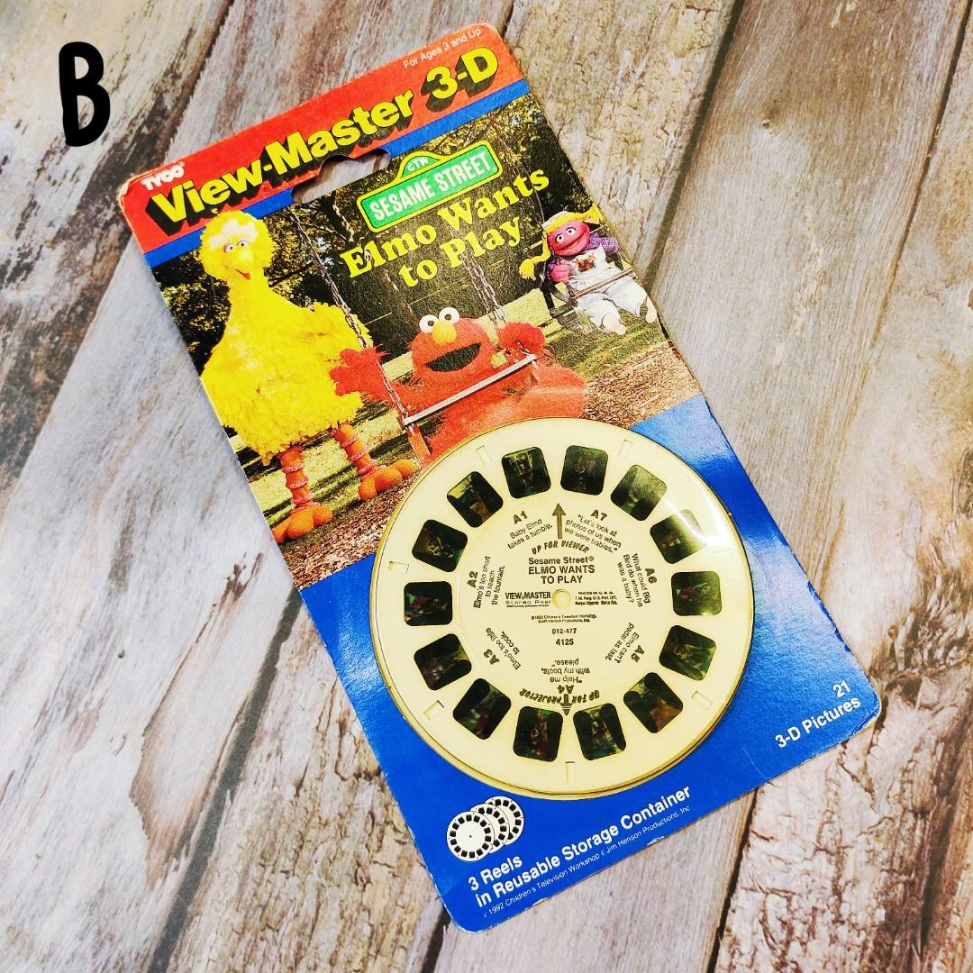 美國 image 3D QBE 立體 幻燈片機 芝麻街 Viewmaster 3D幻燈片 elmo 絕版 限定 稀少 玩具, 書籍、休閒與玩具 ...