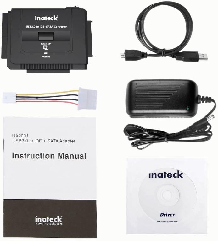 Inateck USB 3.0 to IDE/SATA External Hard Drive Reader Fit for ...