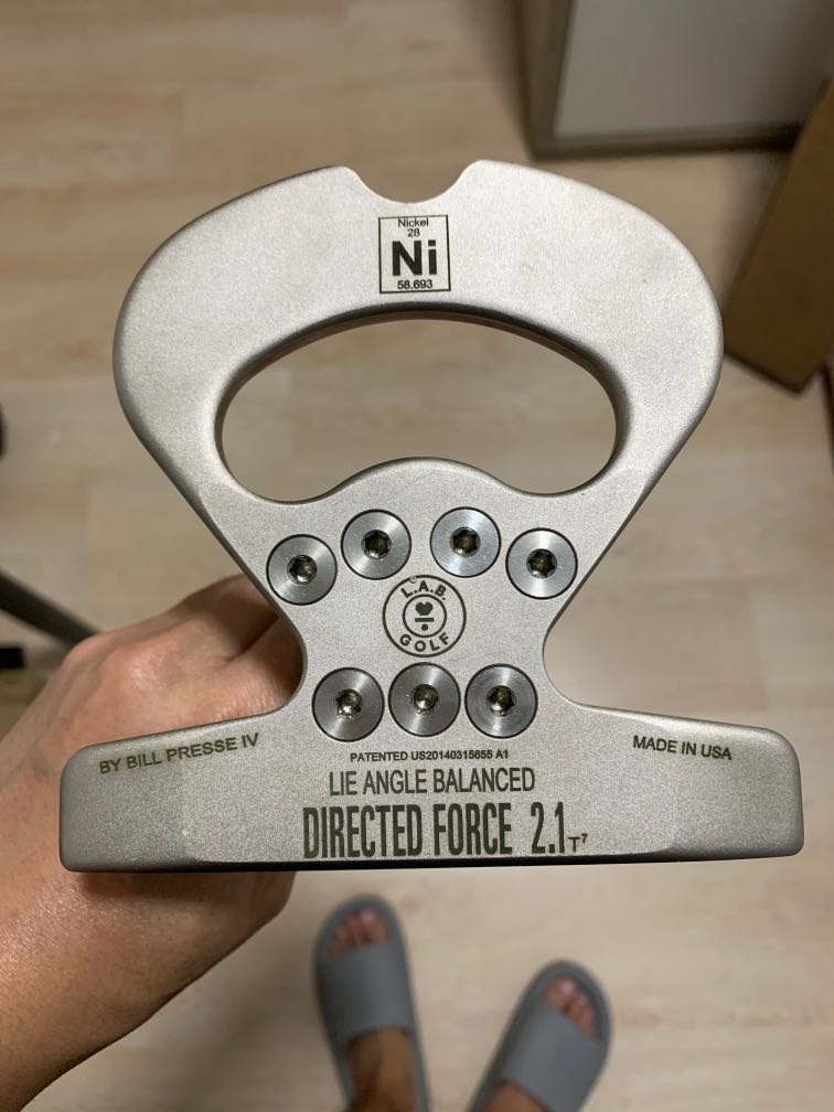 LAB Golf Lie Angle Balanced Nickel 34 inch Golf Putter, Sports ...