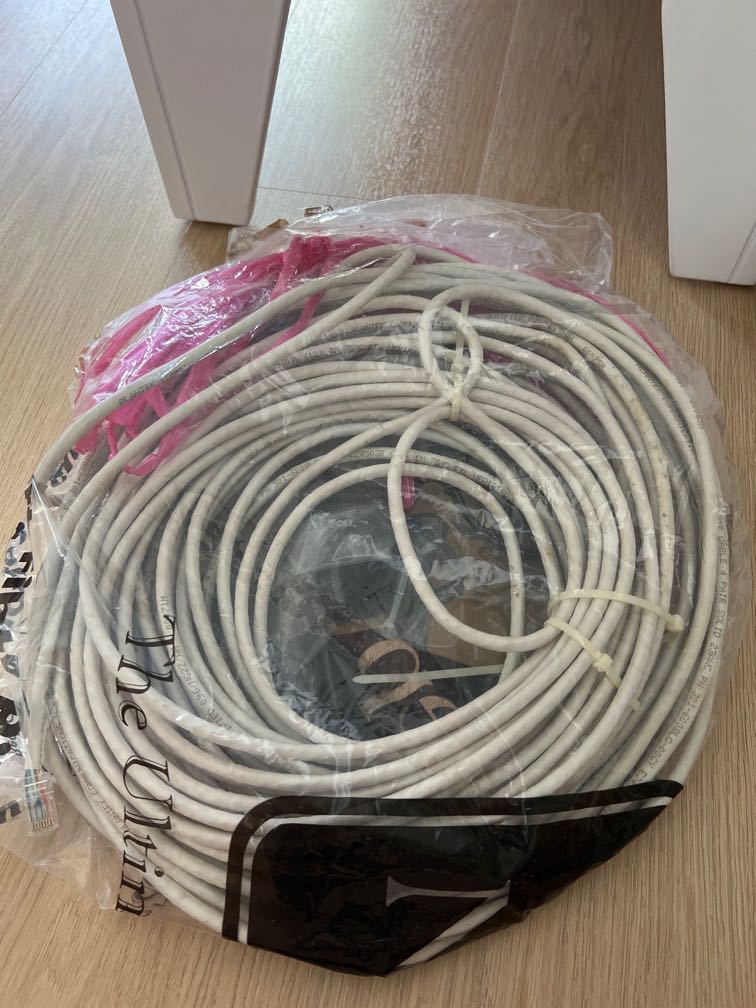 lan cable - thick type - cat6 - 25 meter, Computers & Tech, Parts ...