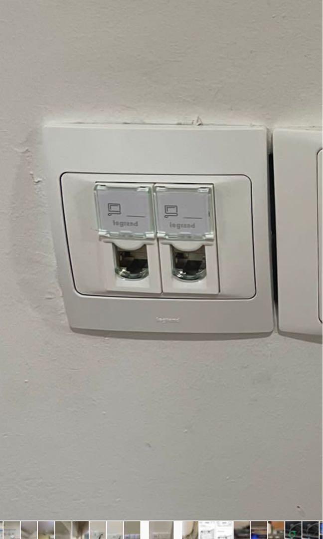 Legrand 6A Data Faceplate, Furniture & Home Living, Home Improvement ...