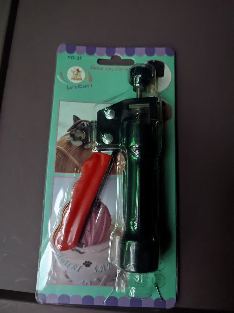 Metal Clay Pastry Extruder - Sculpture Craft Gun - Fondant, Hobbies ...