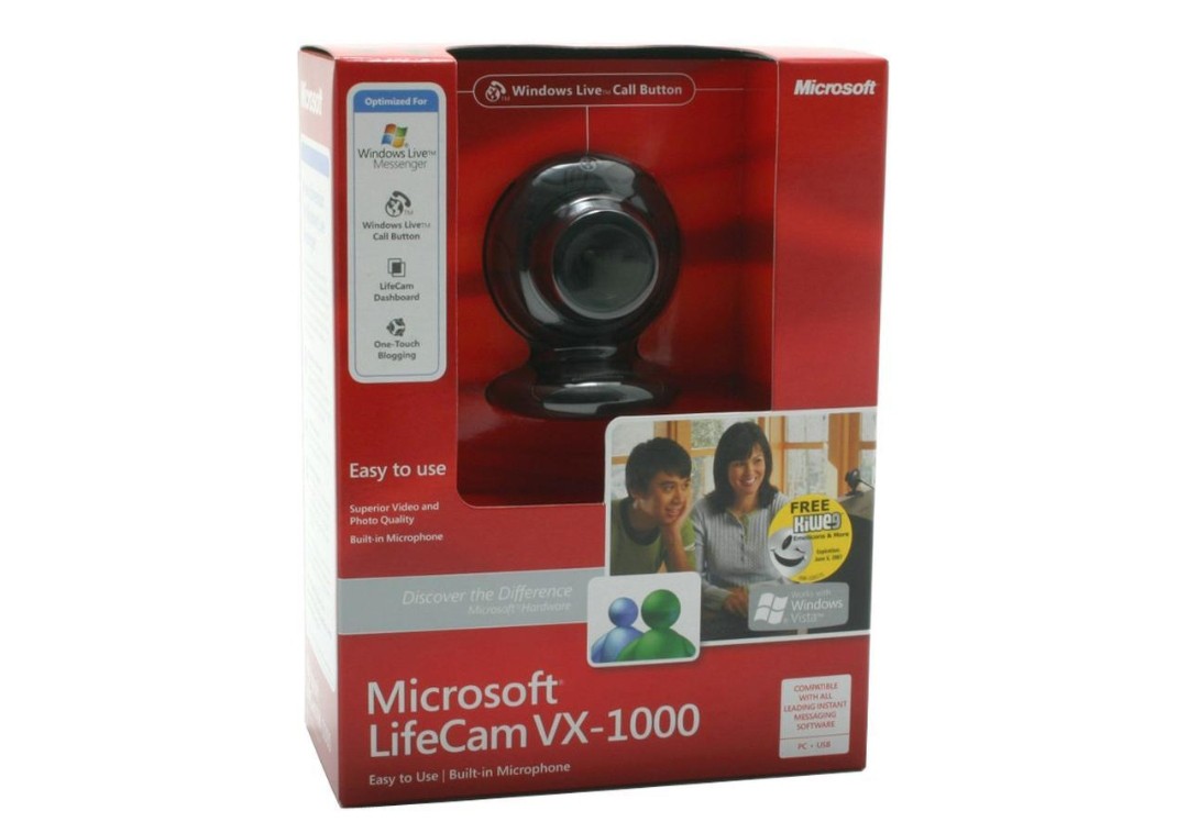 Microsoft LifeCam VX-1000 USB Web Camera Built-In Microphone, Computers ...