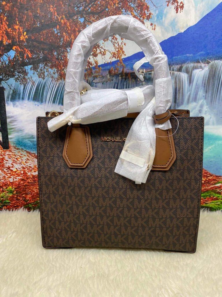 MK Mercer Mono brown, Women's Fashion, Bags & Wallets, Cross-body Bags ...
