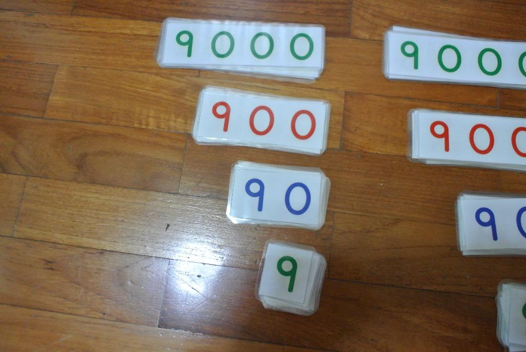 Montessori Large and small number cards, Hobbies & Toys, Books ...