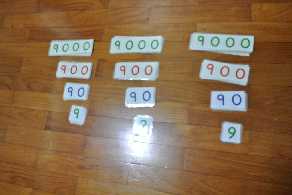 Montessori Large and small number cards, Hobbies & Toys, Books ...