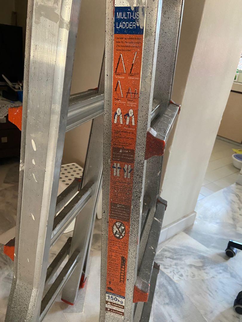 Multi-use ladder quality aluminum , Health & Nutrition, Assistive ...