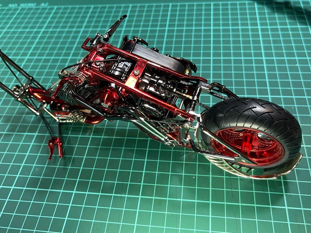 ORANGE COUNTY CHOPPERS OCC 1/10 SCALE DIE CAST "BLACK WIDOW" MOTORCYCLE ...