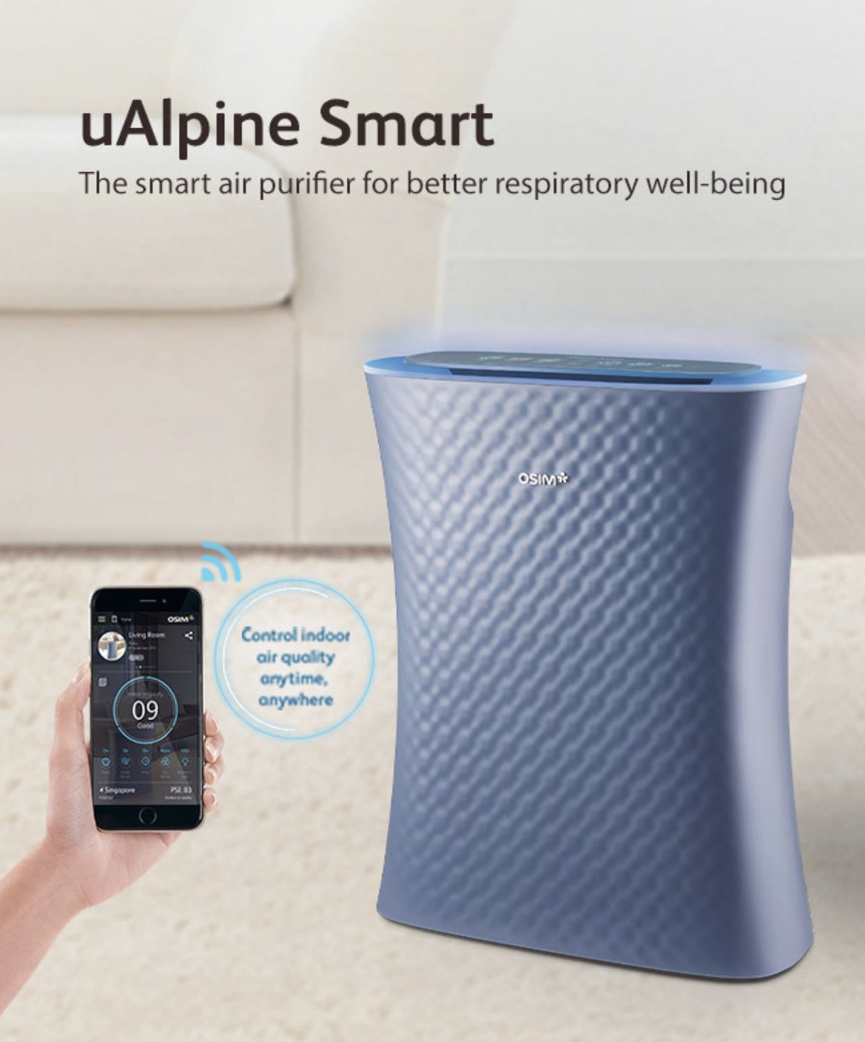 [BNIB] Osim uAlpine Smart Air Purifier , TV & Home Appliances, Air ...