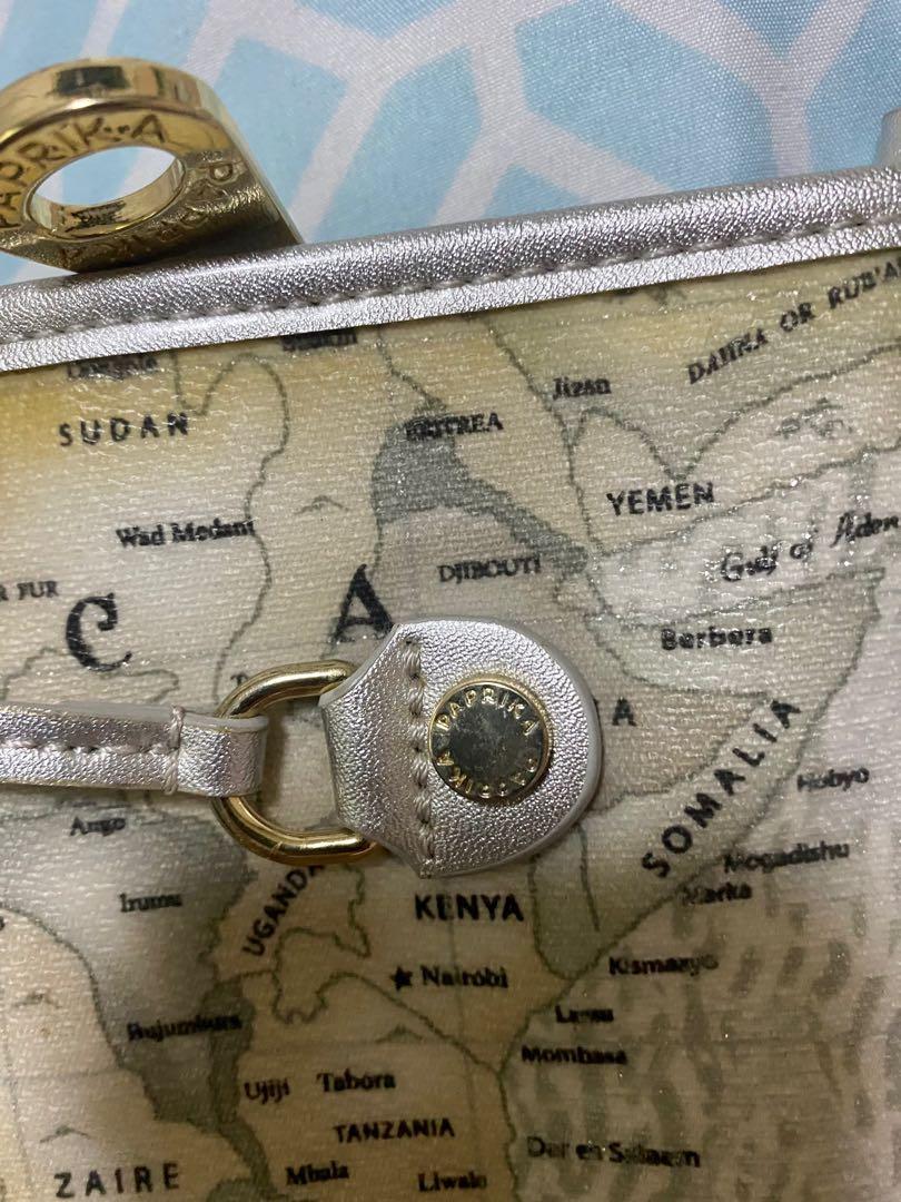 Paprika map bag, Luxury, Bags & Wallets on Carousell