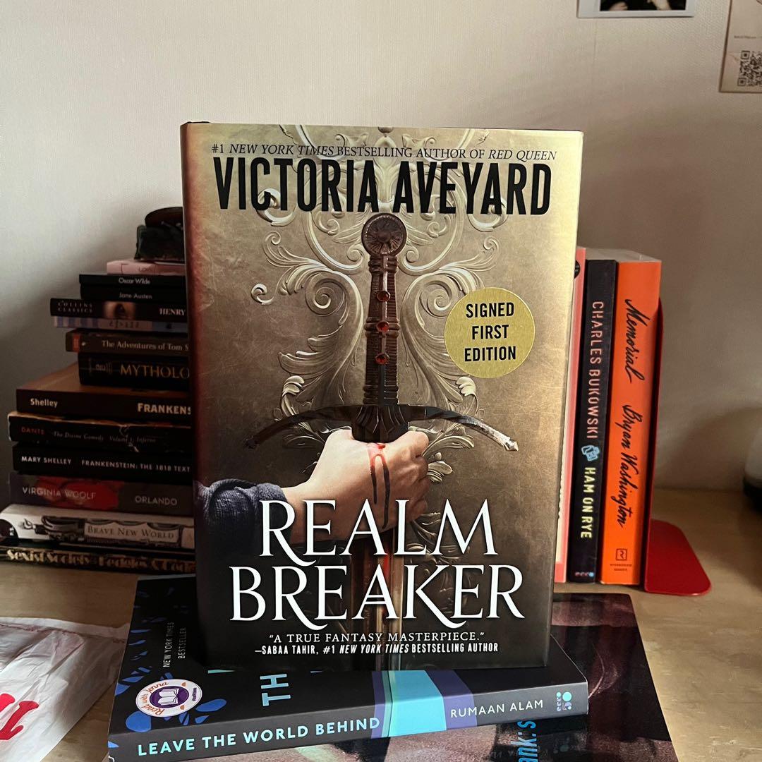 realm breaker by victoria aveyard (signed edition), Hobbies & Toys ...