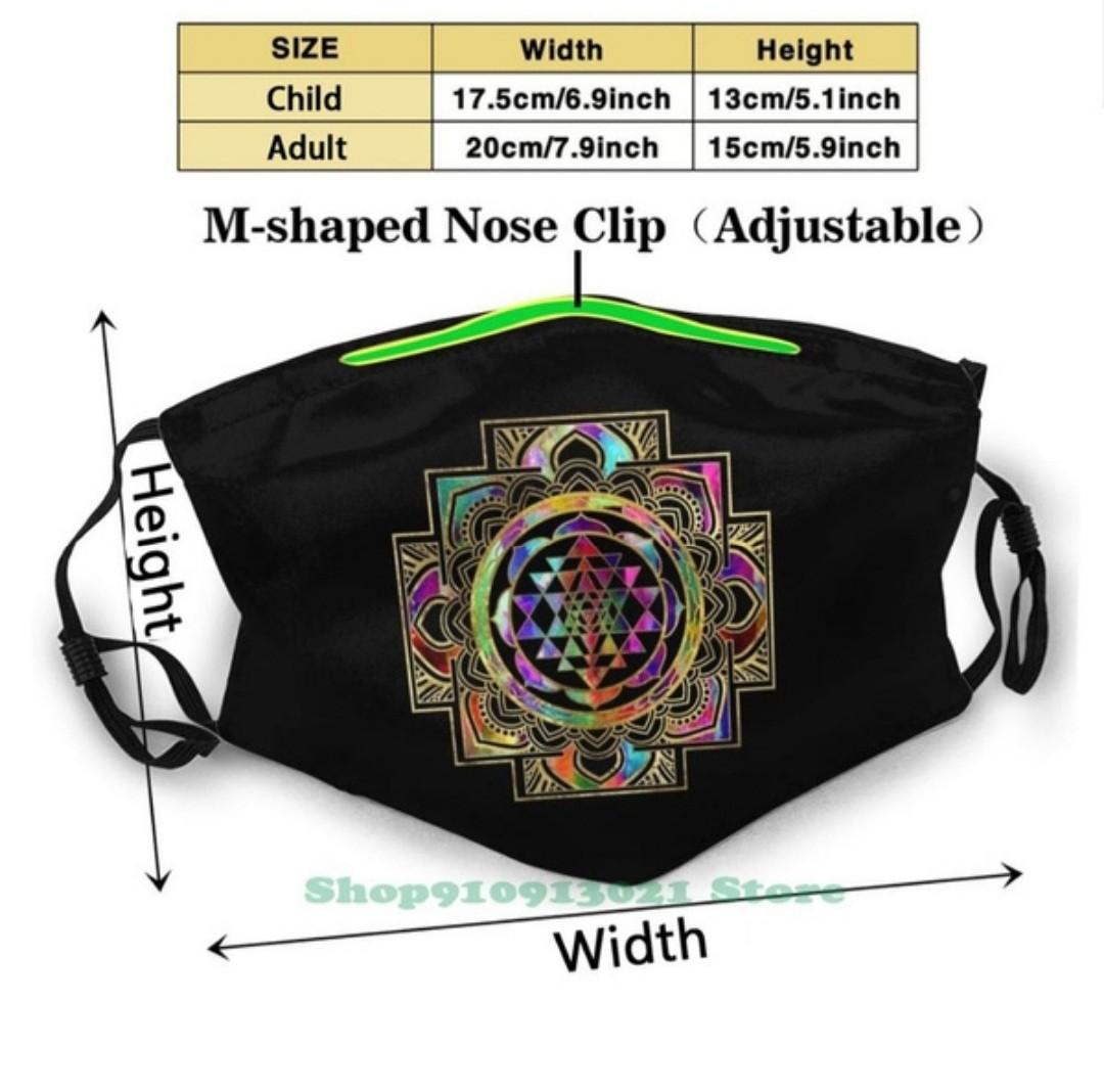 SACRED GEOMETRY SHRI YANTRA MASK - FOR POSITIVE ENERGY, Luxury ...