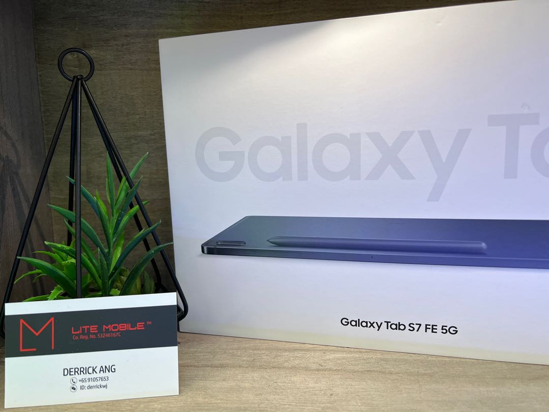 Samsung Tab S7 FE 5G (128GB) , Cellular , SM-T736B , Mystic Green ...