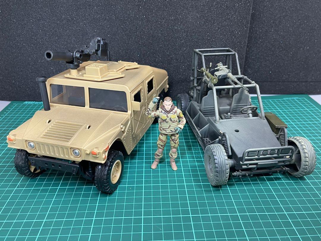 SET OF 2 military vehicles - HUMVEE & BUGGY for 3.75” action figures ...