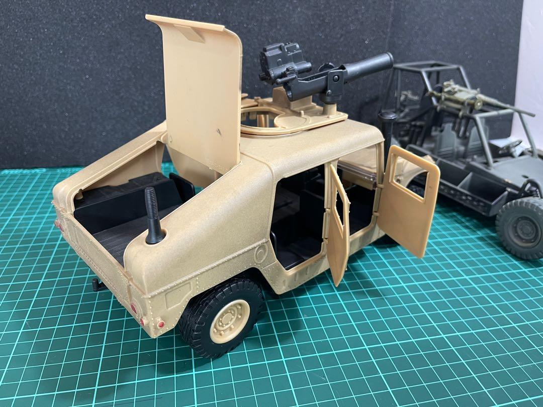 SET OF 2 military vehicles - HUMVEE & BUGGY for 3.75” action figures ...