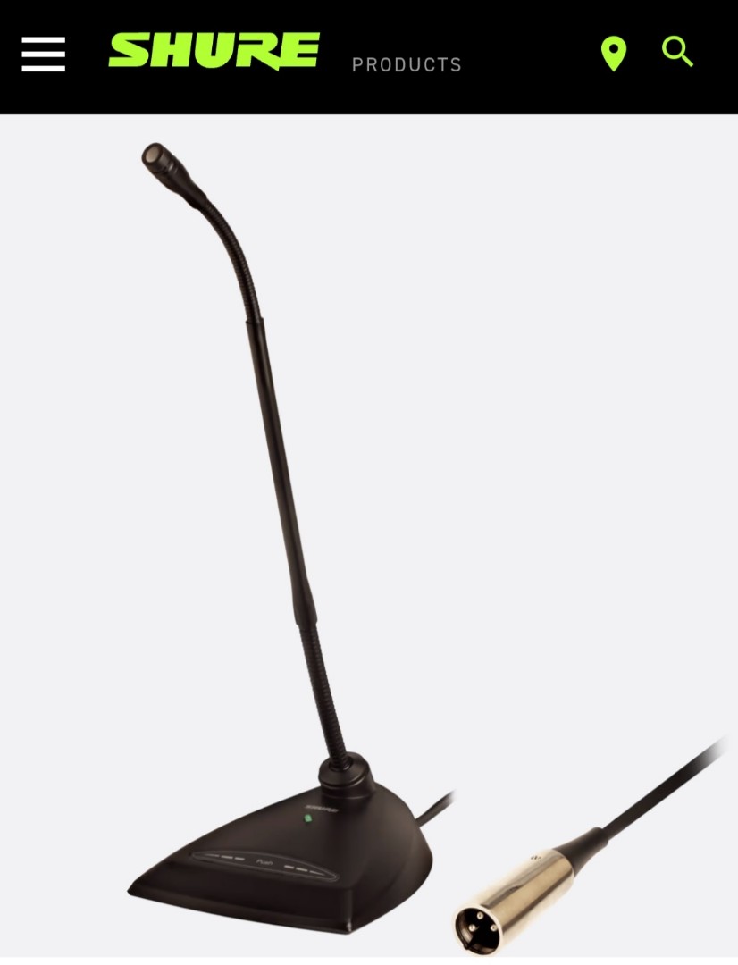 Shure MX412D/C Microphone, 音響器材, 咪高風/麥克風 - Carousell