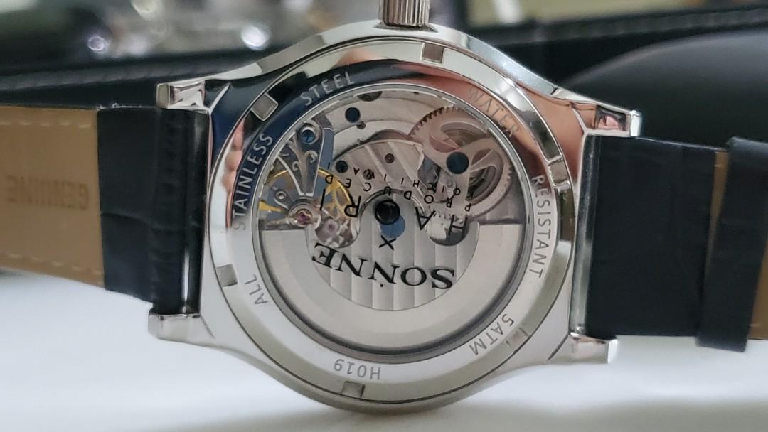 SONNE HAORI Watch Men's Automatic 5 ATM Water Resistant GMT Function ...