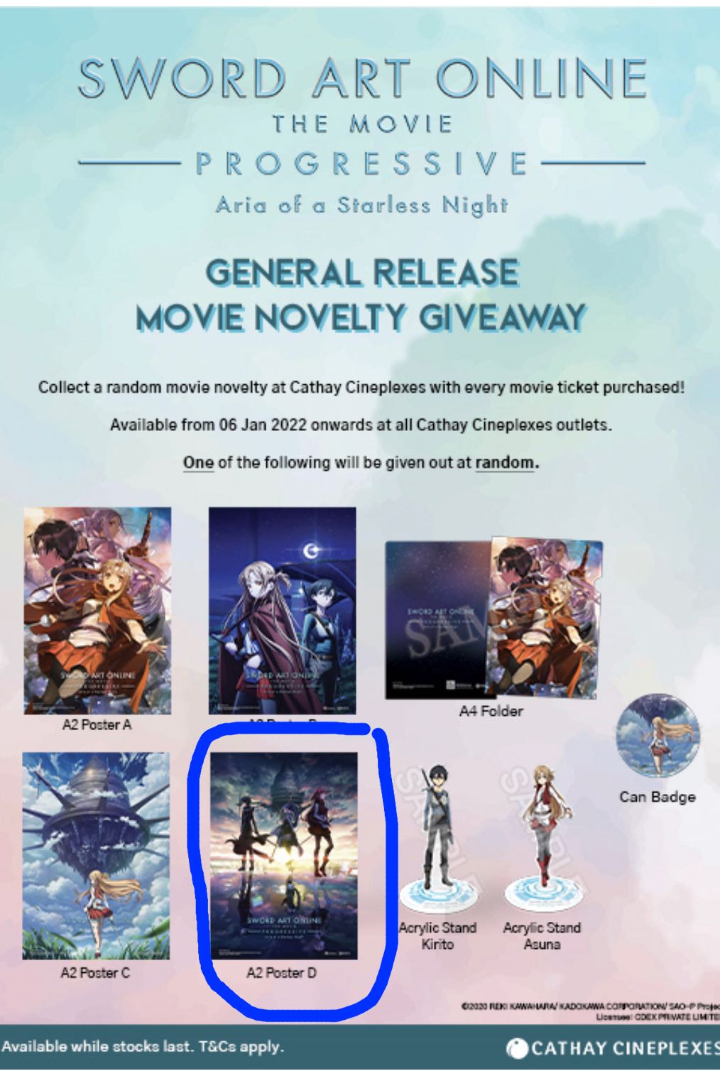 sword art online progressive poster, Hobbies & Toys, Memorabilia ...