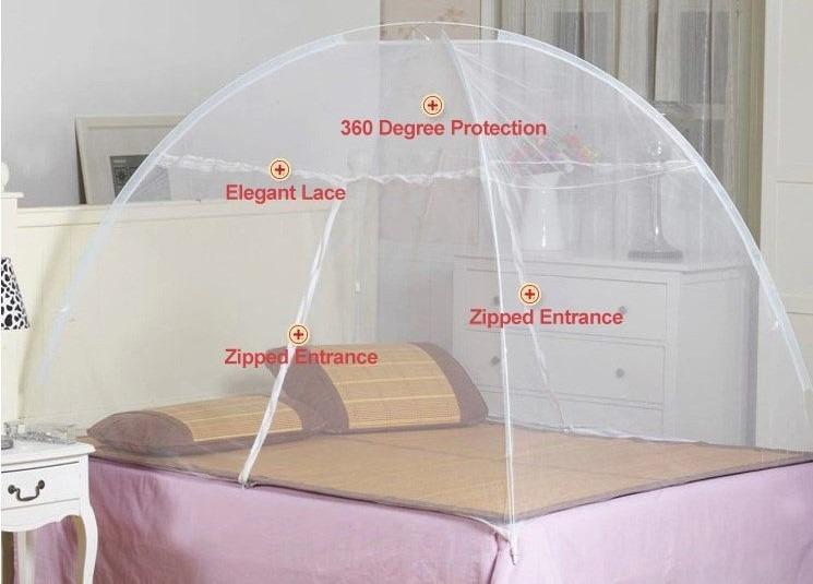 To Fight Dengue! Portable Foldable Mosquito Net Pop Up Canopy Cot Tent ...