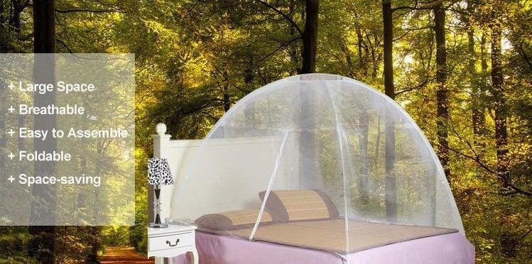 To Fight Dengue! Portable Foldable Mosquito Net Pop Up Canopy Cot Tent ...
