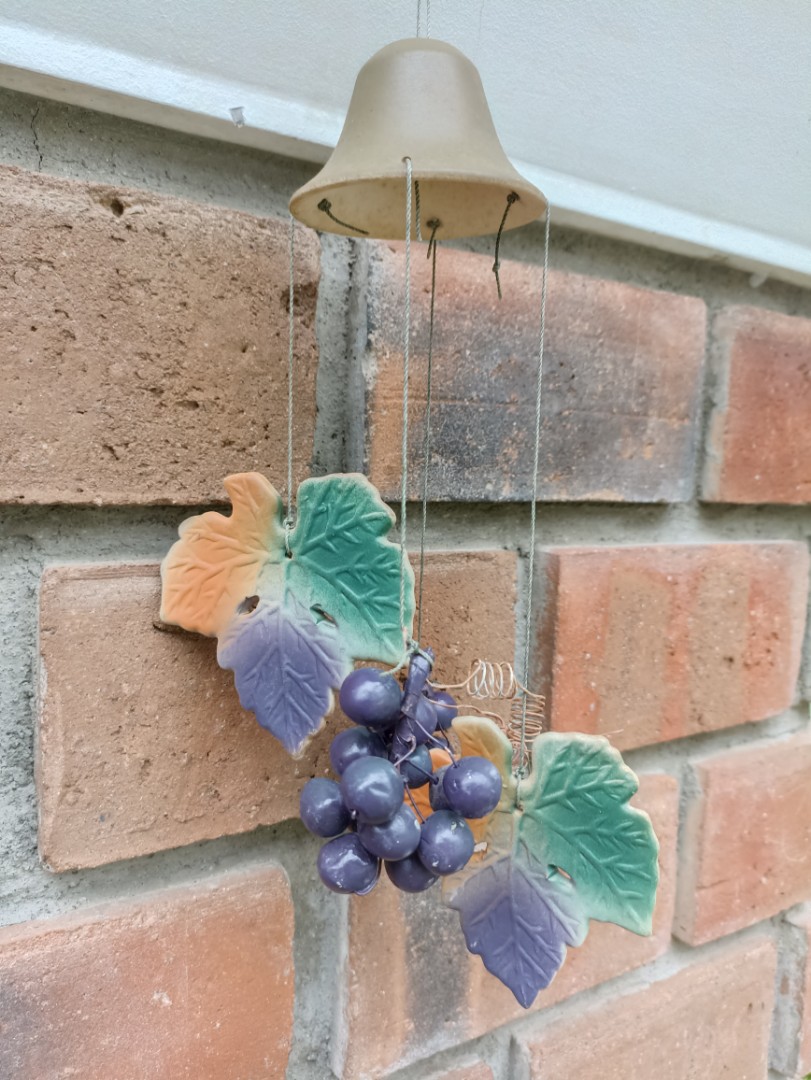 Vintage Ceramic Grapes Wind Chime, Hobbies & Toys, Memorabilia ...