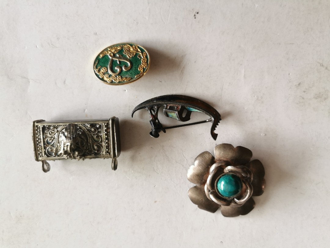 Vintage Silver and Enamal Talisman / Brooch Pin, Hobbies & Toys ...