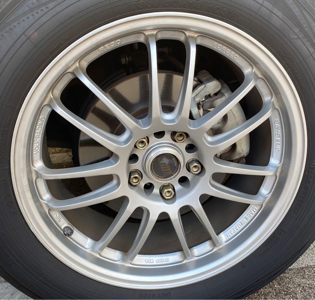 original Volk Racing 18" RE30 for honda s2000, staggered, 5x114.3 s2k ...