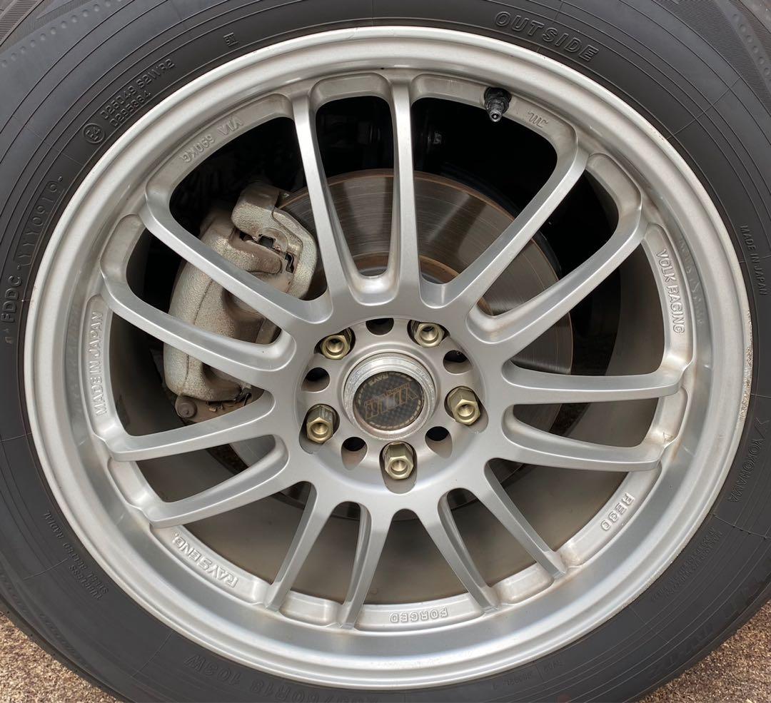 original Volk Racing 18" RE30 for honda s2000, staggered, 5x114.3 s2k ...