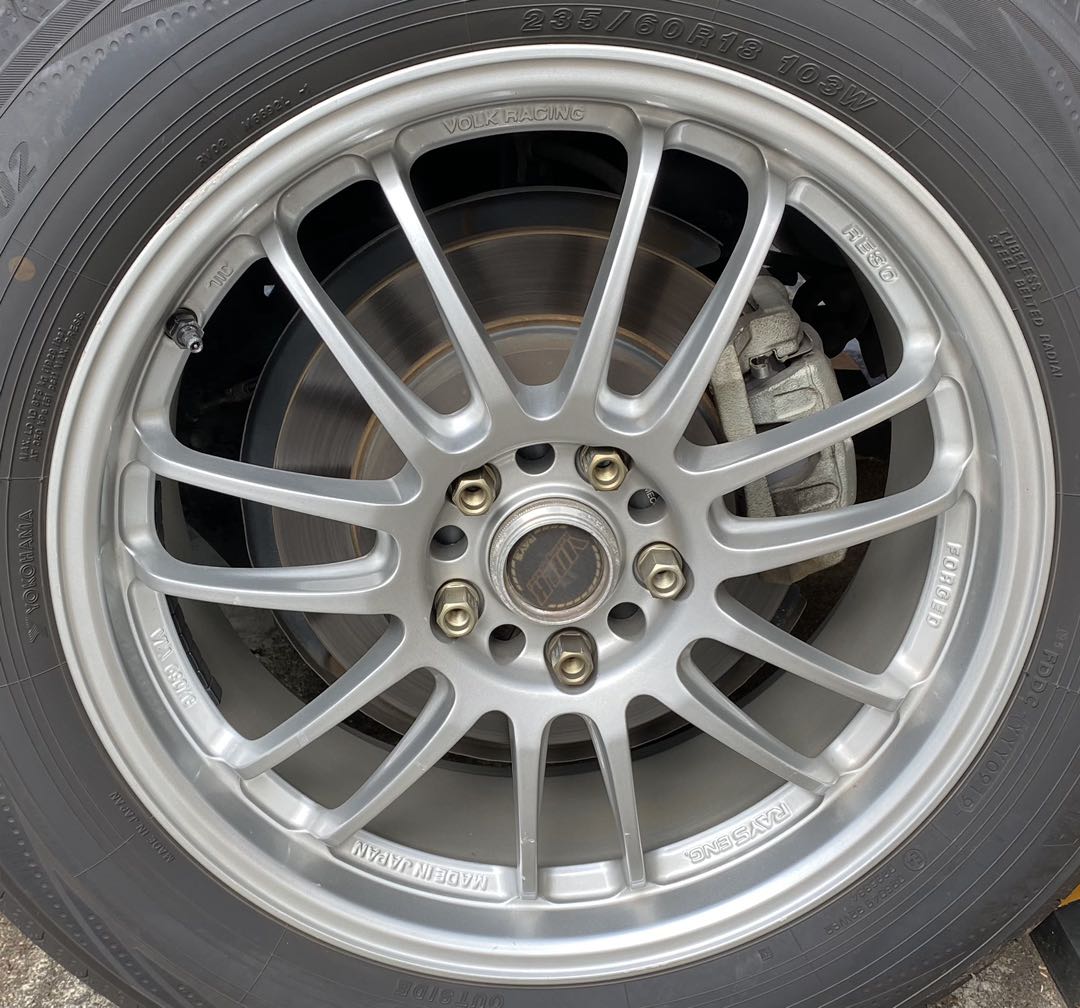 original Volk Racing 18" RE30 for honda s2000, staggered, 5x114.3 s2k ...