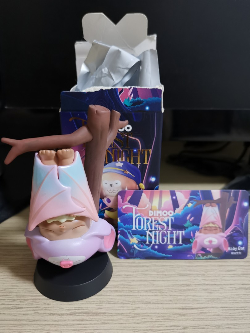 Dimoo Forest Night (Baby Bat), Hobbies & Toys, Toys & Games on Carousell