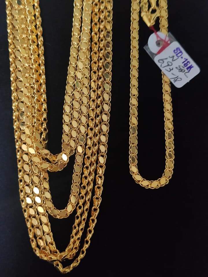 18K Saudi Gold Damascus necklace, Women's Fashion, Jewelry & Organizers ...