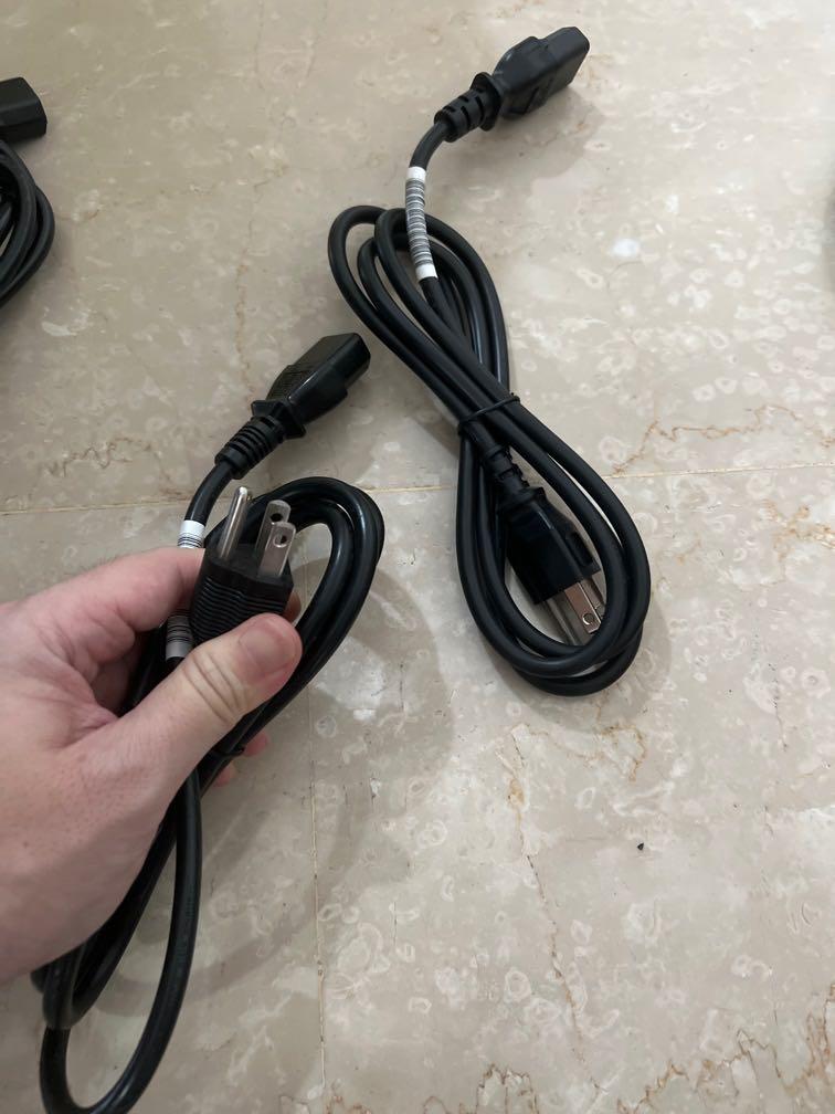 2 flat pin and 1 round pin power cable x 2, Audio, Other Audio ...