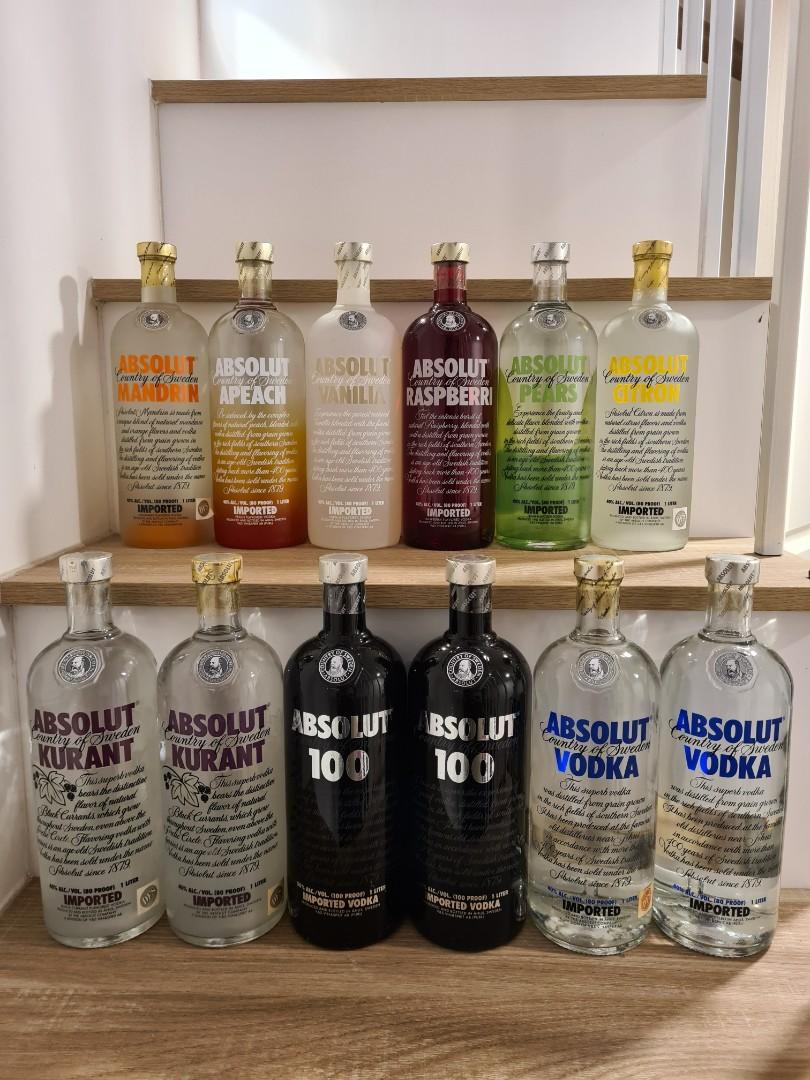 Absolut Vodka Collection Black Edition, Food & Drinks, Alcoholic ...