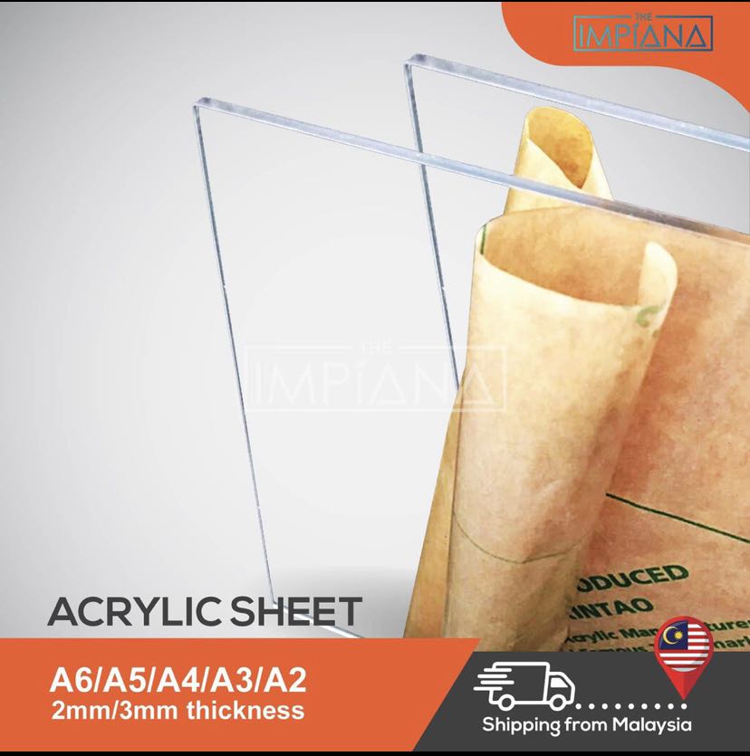 Acrylic sheet A2, 3mm, Hobbies & Toys, Stationery & Craft, Art & Prints ...
