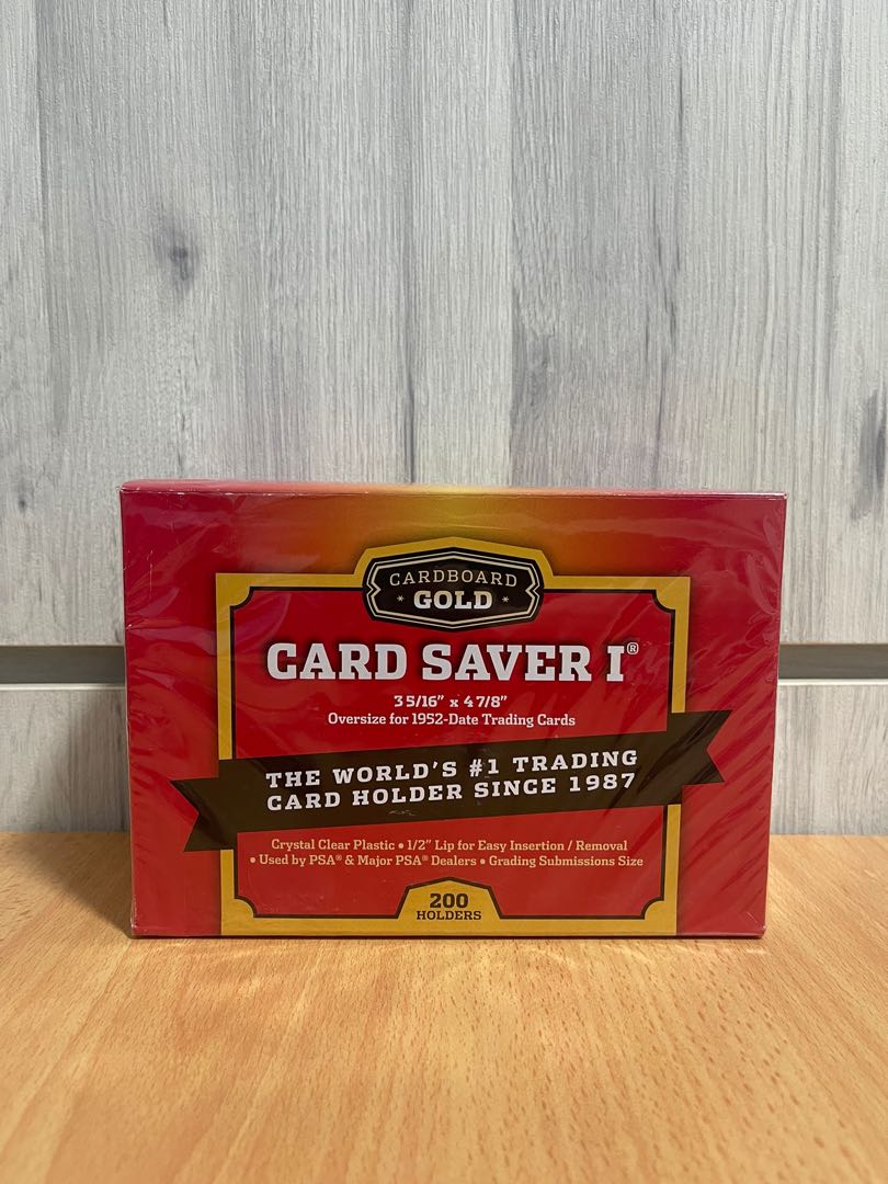 Cardboard gold card saver 1, Hobbies & Toys, Toys & Games on Carousell