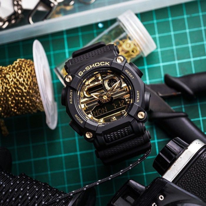 Casio Gshock GA-900AG-1A Gold Ga900 Series, Luxury, Watches on Carousell