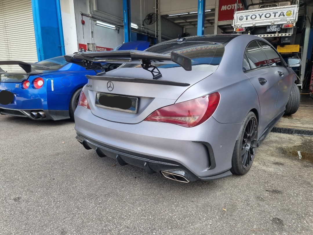 CLA AMG rear diffuser with exhaust tip W117, Car Accessories ...