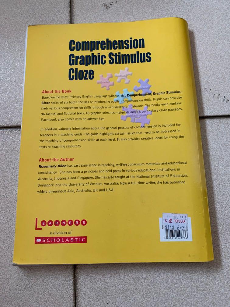 Comprehension graphic stimulus cloze P4, Hobbies & Toys, Books ... Comprehension graphic stimulus cloze P4, Hobbies & Toys, Books ...