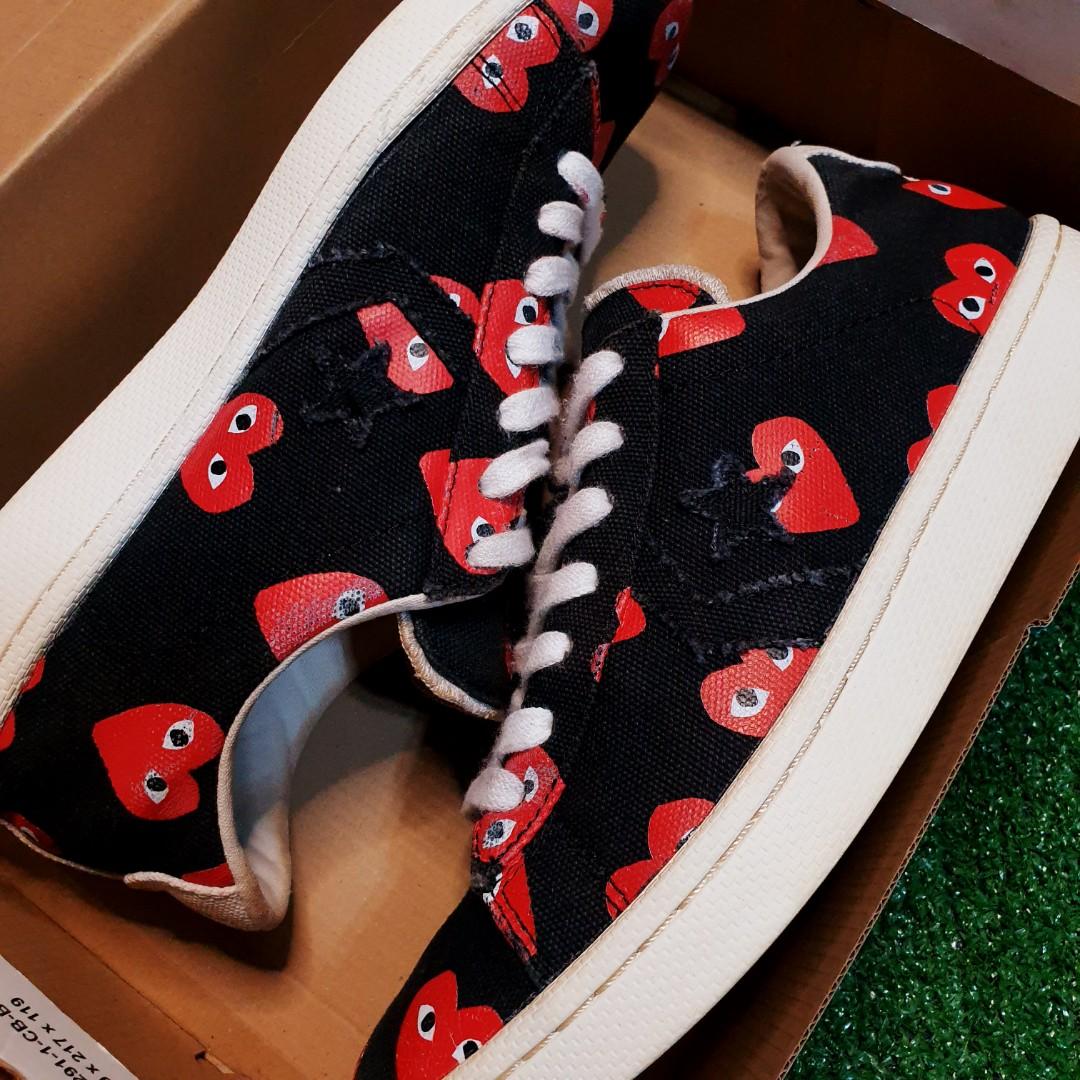 Converse x cdg, Men's Fashion, Footwear, Sneakers on Carousell