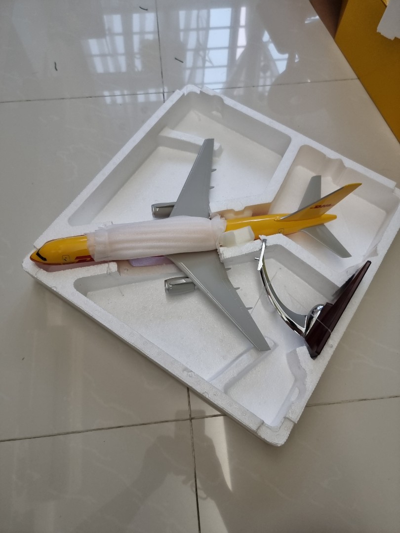 DHL large model plane, box size 45 x 45, Furniture & Home Living, Home ...