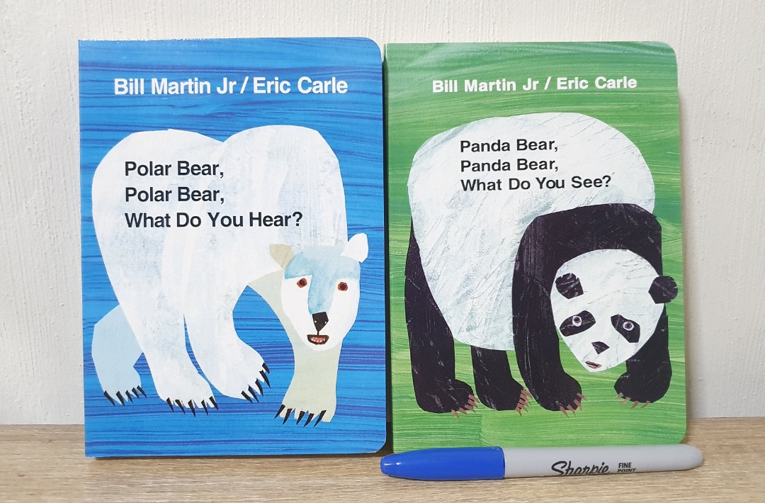 Eric Carle Polar Bear & Panda Bear BoardBook BNEW, Hobbies & Toys ...
