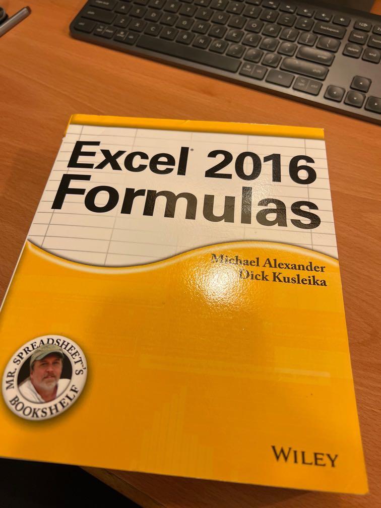 Excel 2016 Formulas, 興趣及遊戲, 書本 & 文具, 教科書 - Carousell